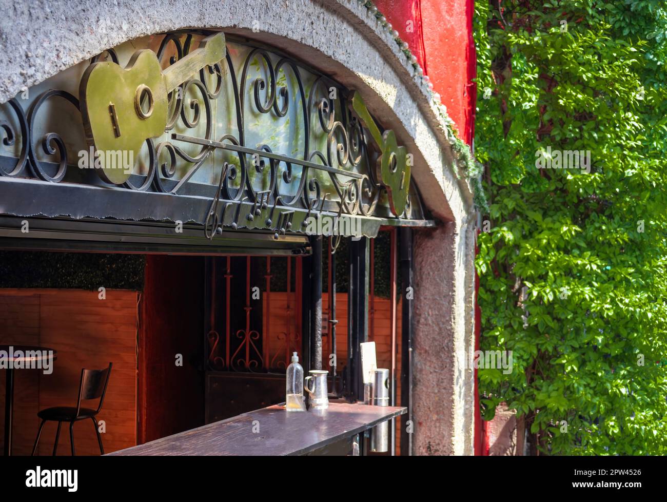 Scenic colorful colonial architecture of Cuernavaca streets in historic ...