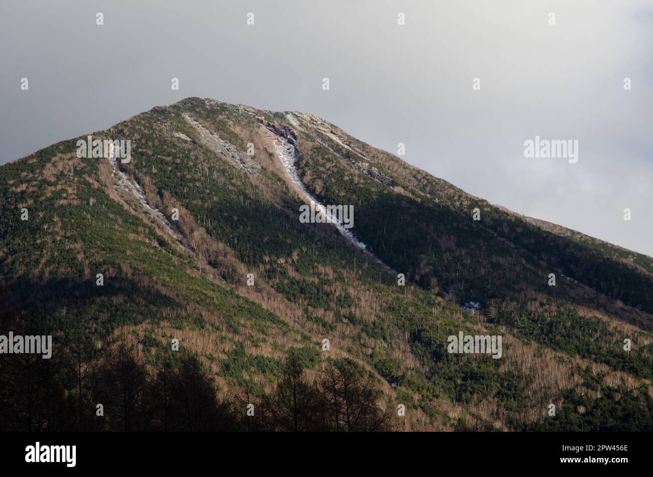 Peak of Mount Nantai. Nikko National Park. Japan Stock Photo - Alamy