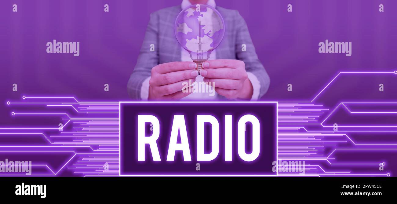 Conceptual display Radio, Word for transmission reception ...