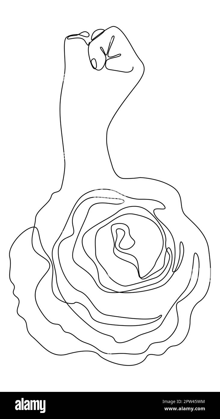 Continuous line drawing anger Stock Vector Images - Alamy