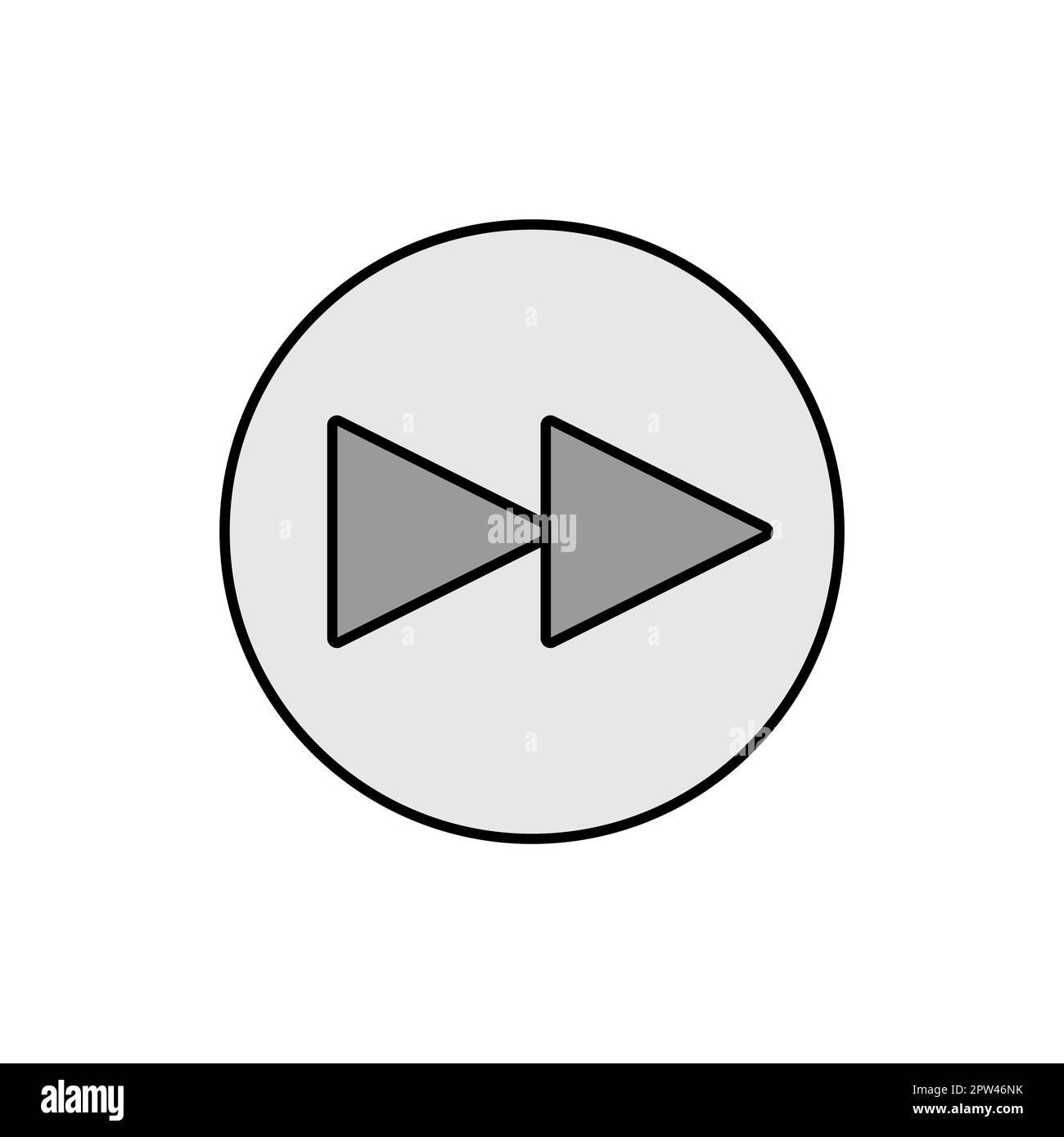 Play next track button color vector grayscale icon. Graph symbol for ...