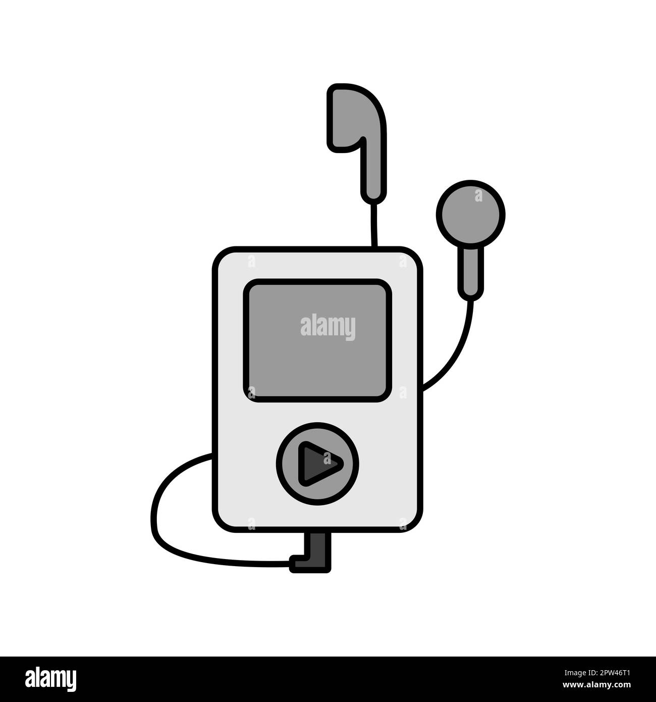 Ipod With Headphones Drawing