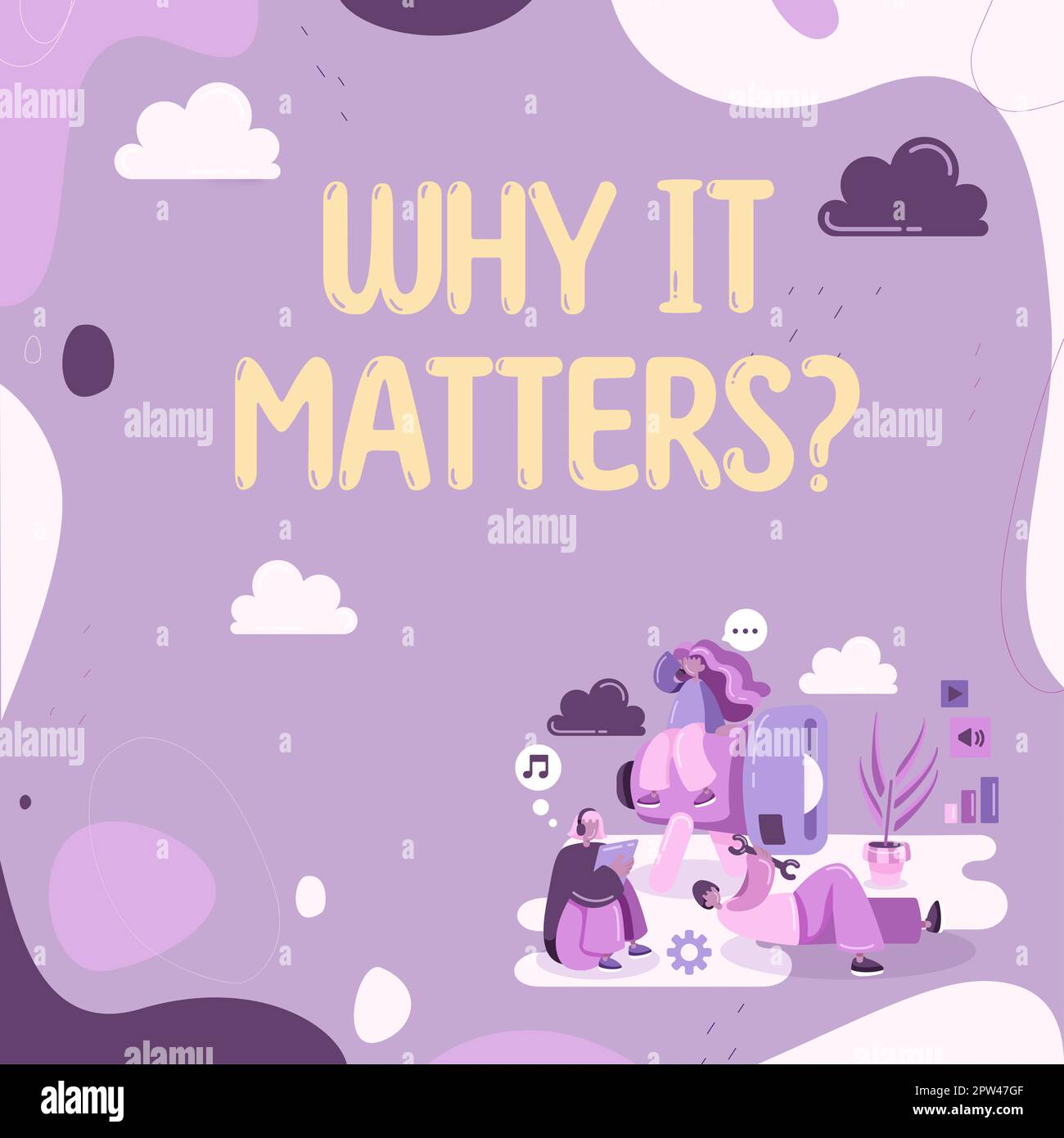 Conceptual caption Why It Matters, Business showcase Important Reasons ...