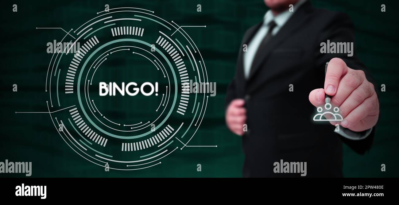 Inspiration showing sign Bingo, Business showcase game of chance in ...