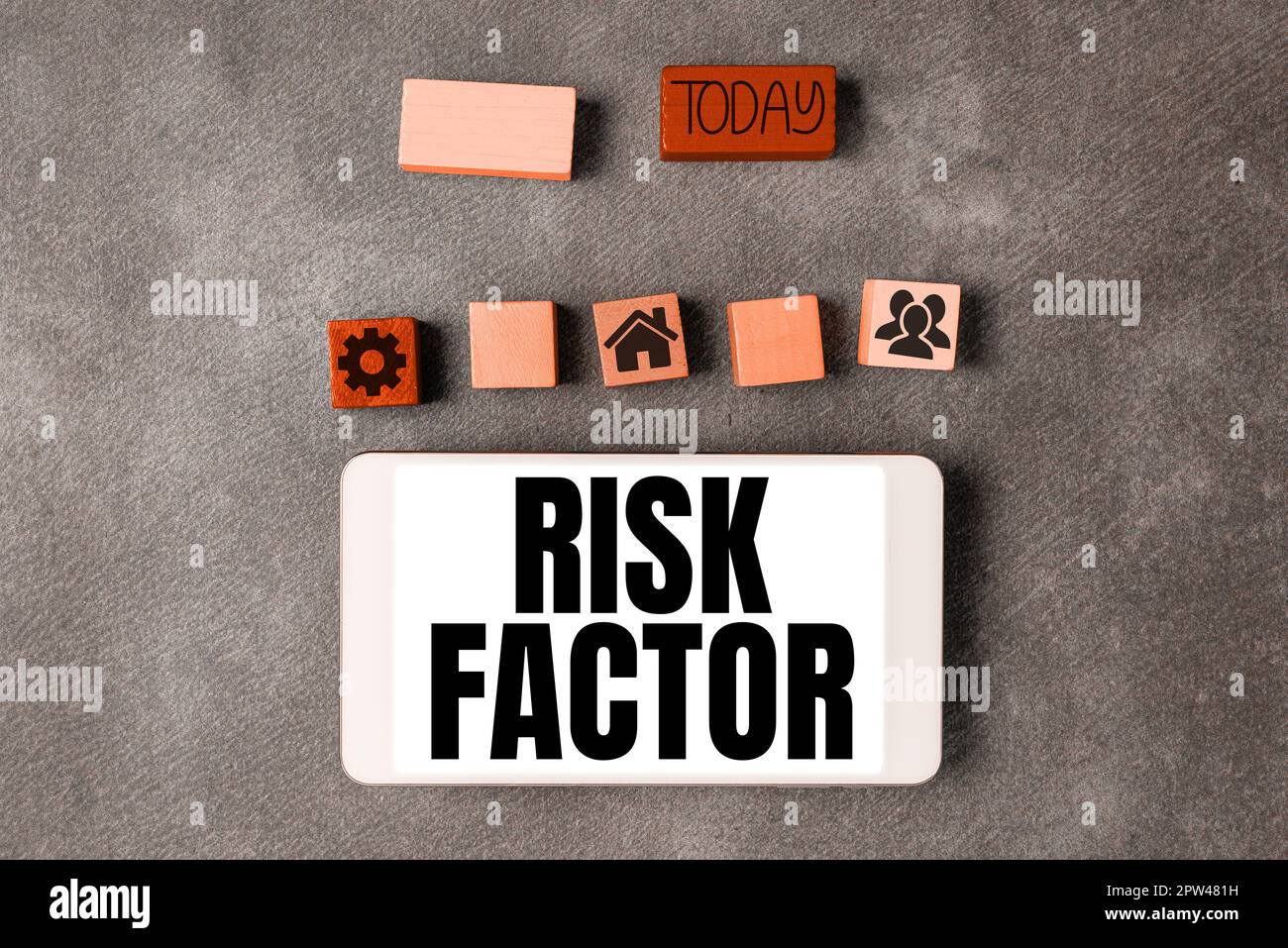 Hand writing sign Risk Factor, Word Written on Something that rises the ...