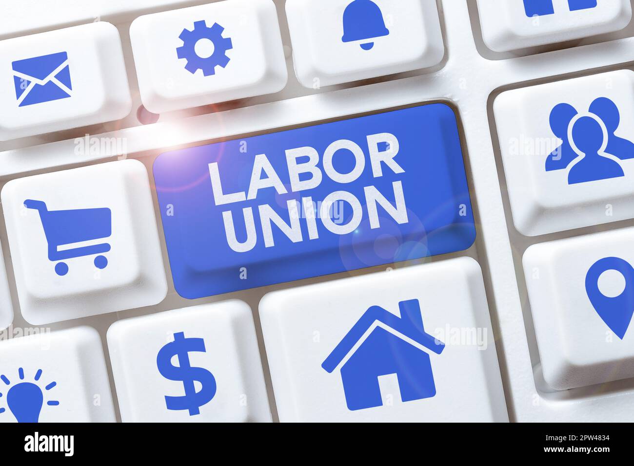 Handwriting text Labor Union, Business concept rules relating to rights ...