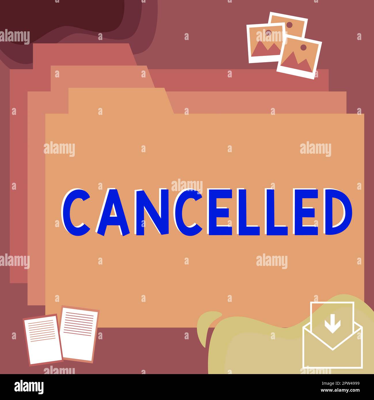 Writing displaying text Cancelled, Internet Concept decide or announce ... Writing displaying text Cancelled, Internet Concept decide or announce ...