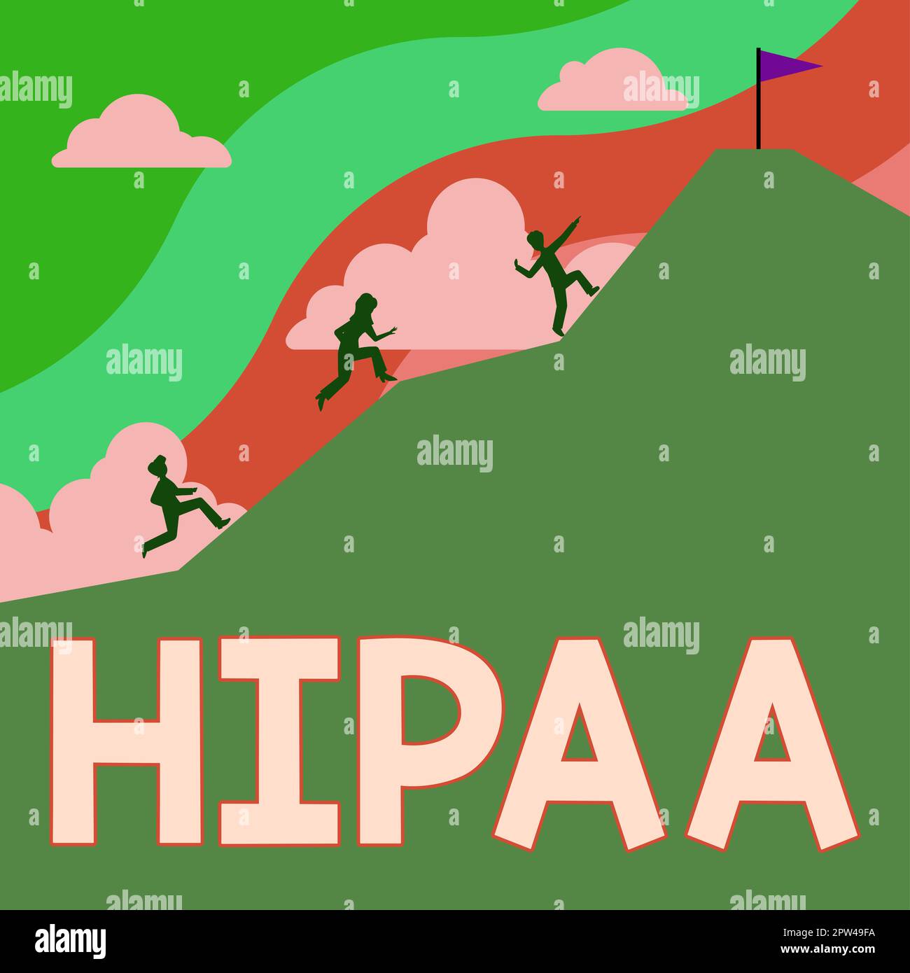 Sign displaying Hipaa, Concept meaning Acronym stands for Health ...