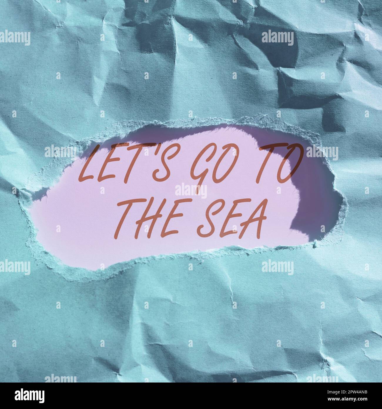 Conceptual display Let's Go To The Sea, Internet Concept invitation to ...