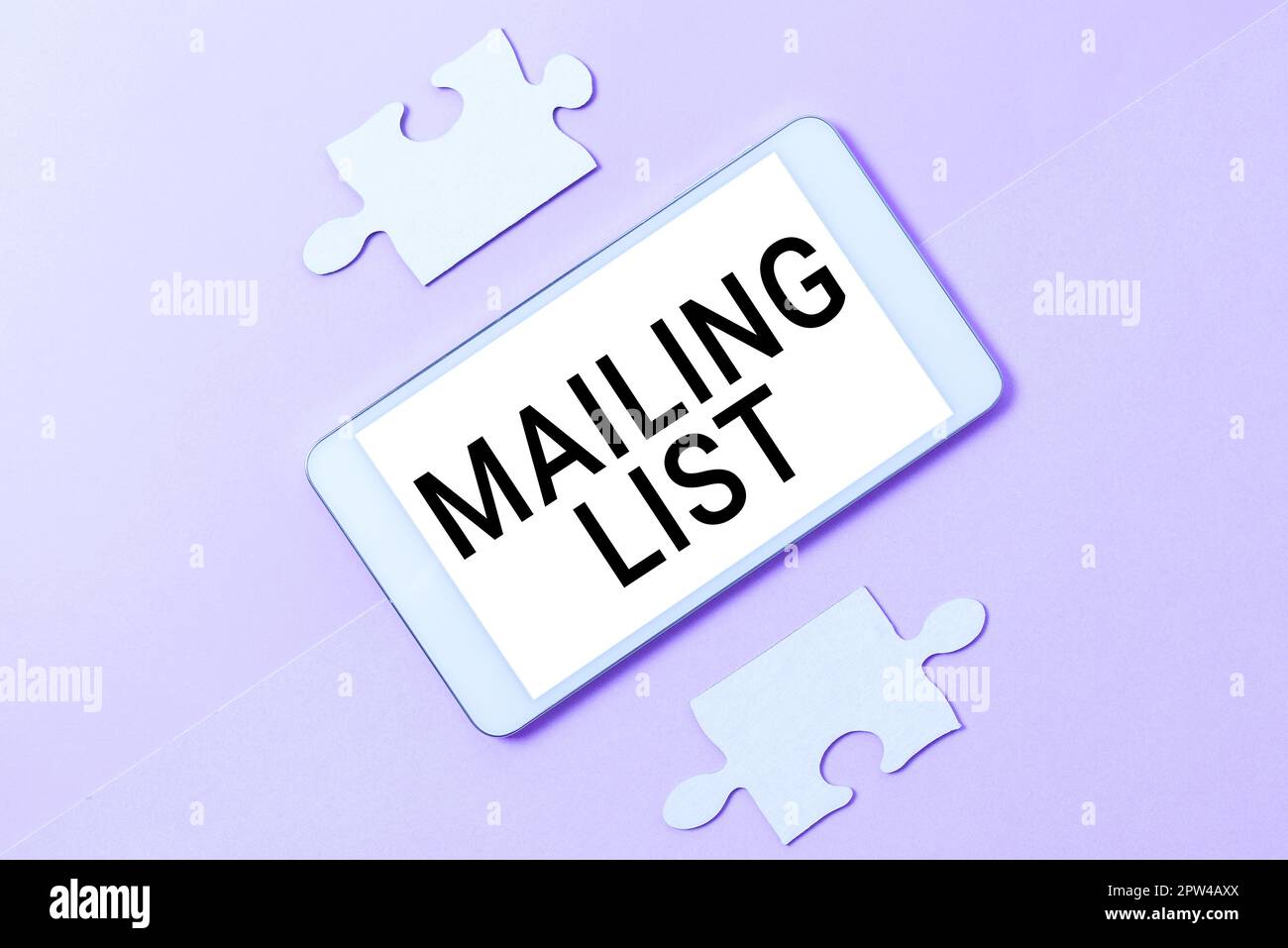 Writing displaying text Mailing List, Business idea list of people who ...