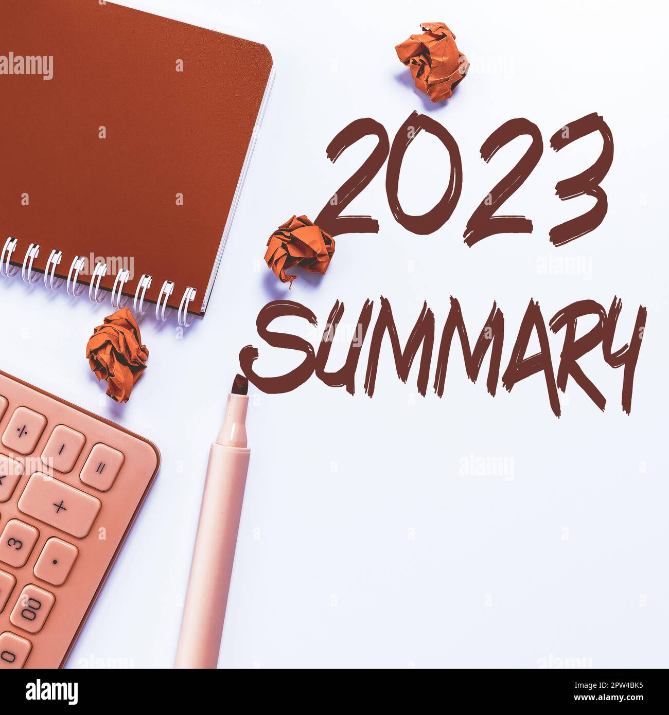 Text showing inspiration 2023 Summary, Concept meaning summarizing past ...