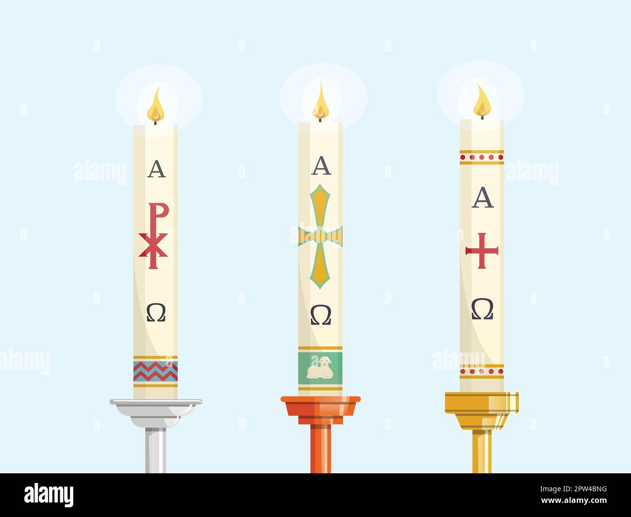 Catholic easter vigil Stock Vector Images - Alamy