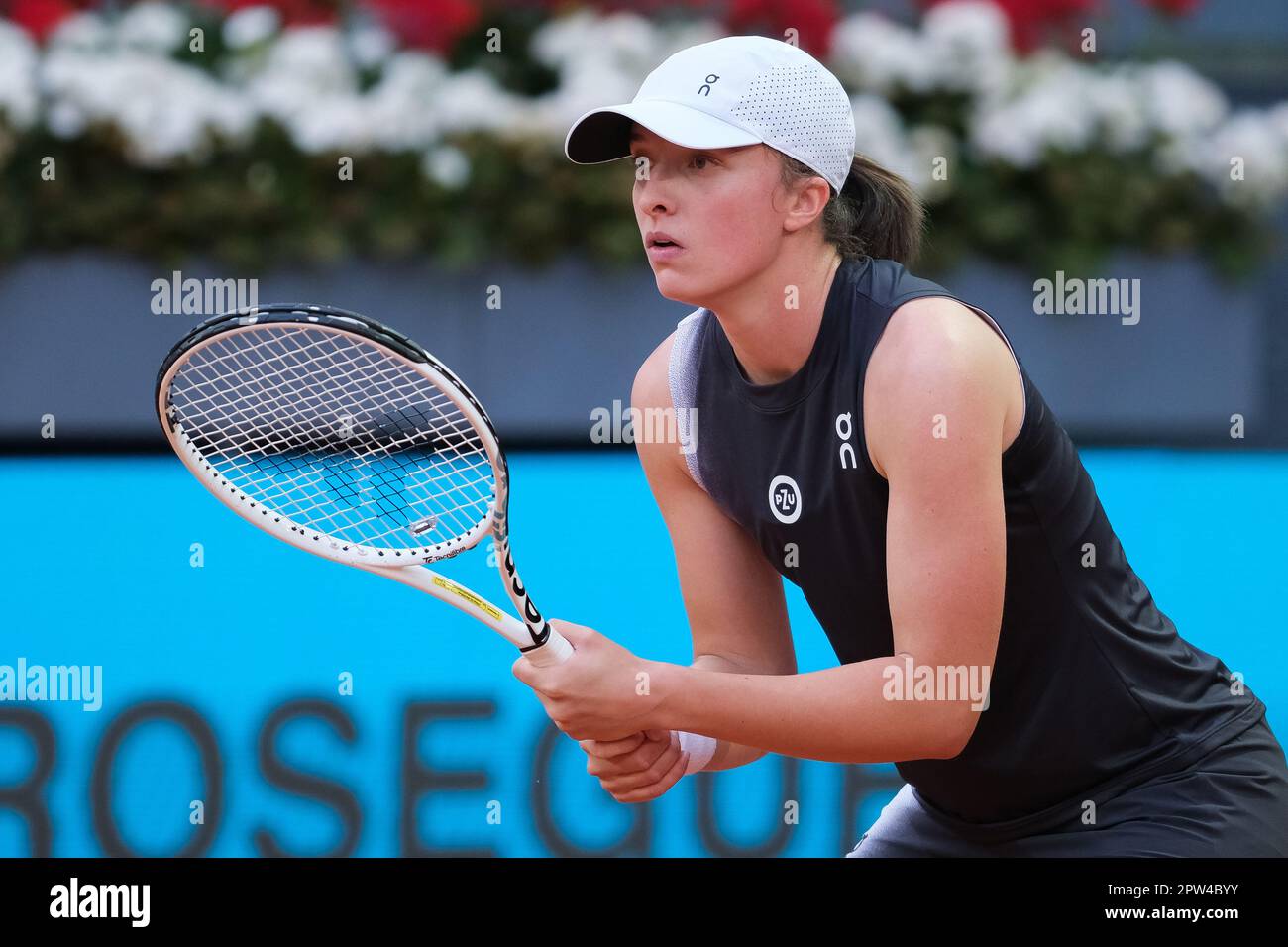 Madrid, Spain. 28th Apr, 2023. Iga Swiatek of Poland plays against ...