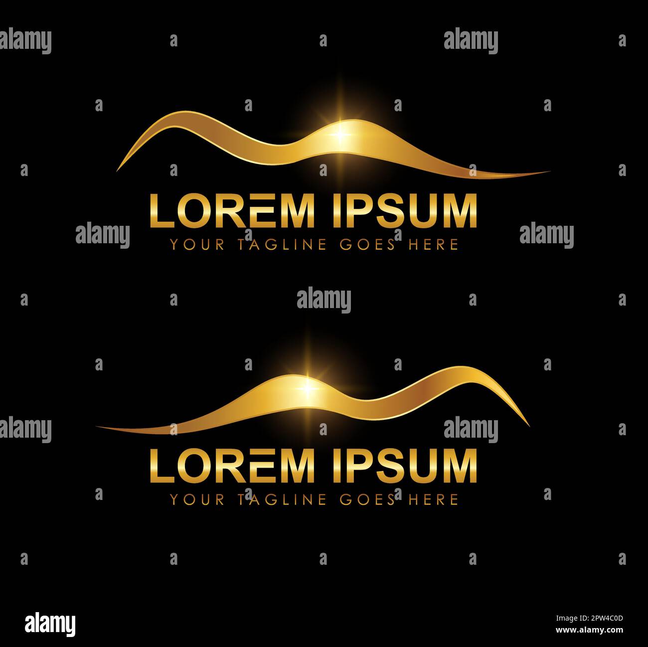 Golden Mountain Logo Vector Icon Stock Vector Image & Art - Alamy