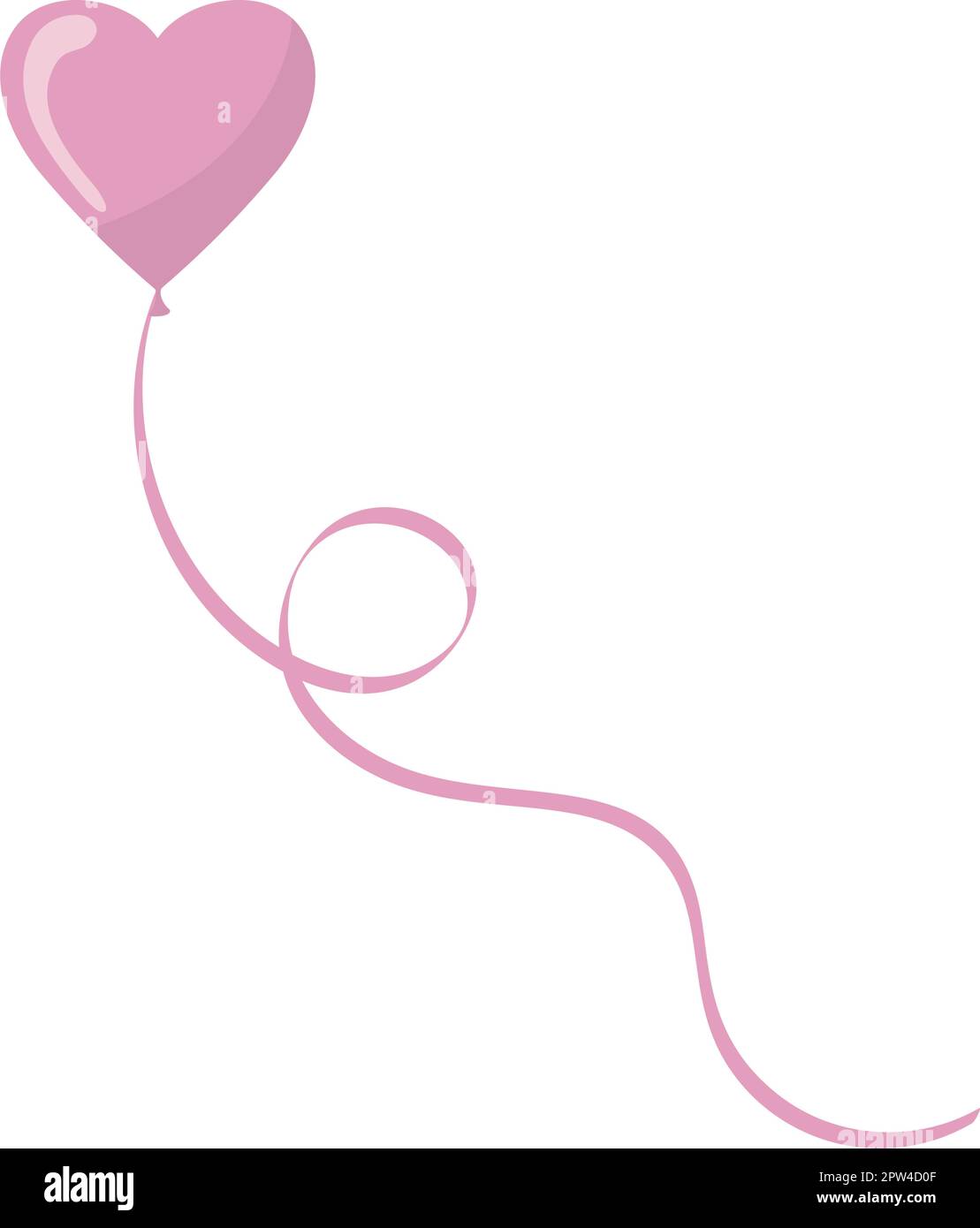 Heart shape vector pink Stock Vector Images - Alamy
