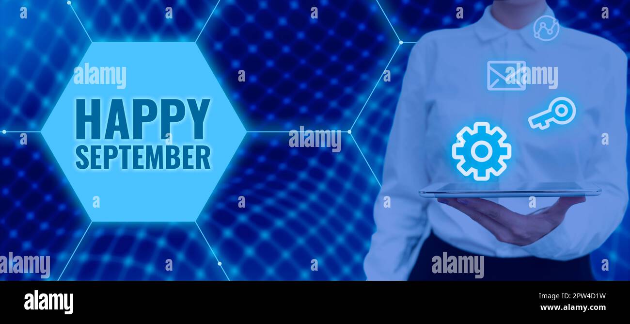 Writing displaying text Happy September, Business idea welcoming the ...