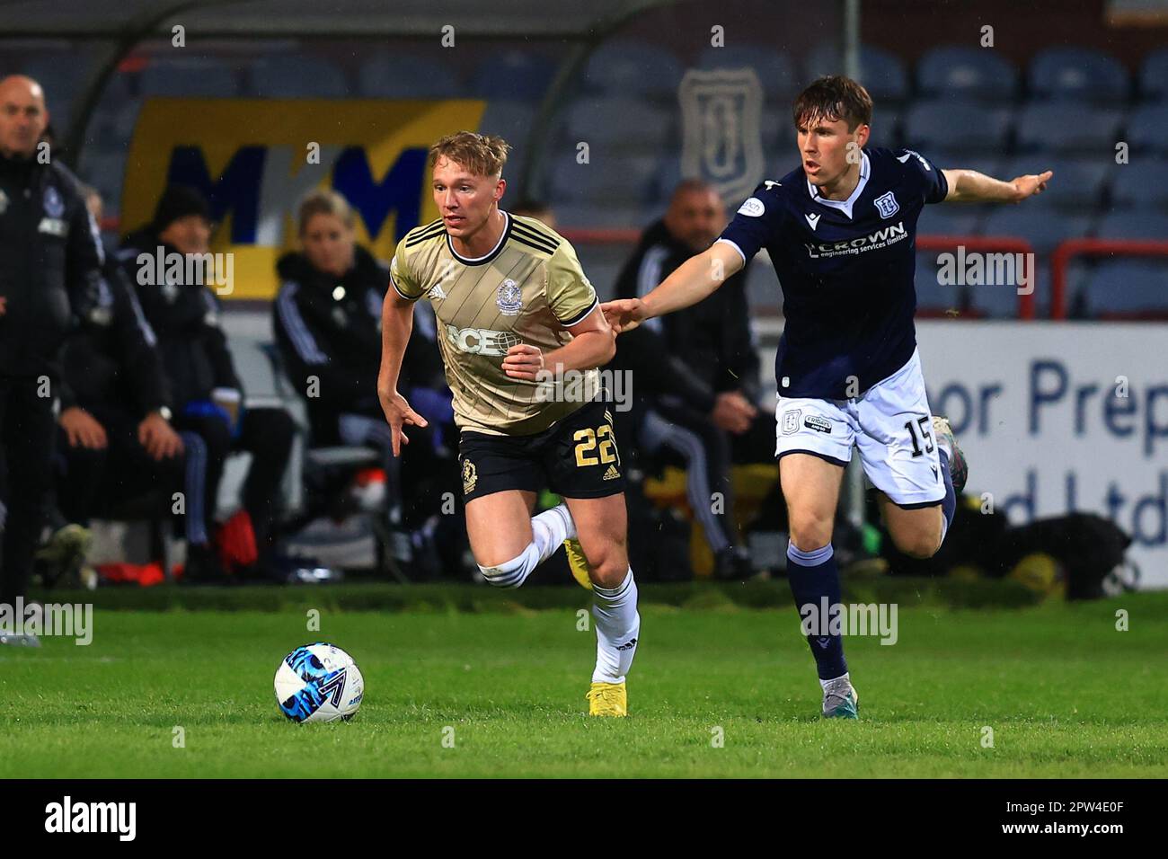 28th April 2023; Dens Park, Dundee, Scotland: Scottish Championship ...