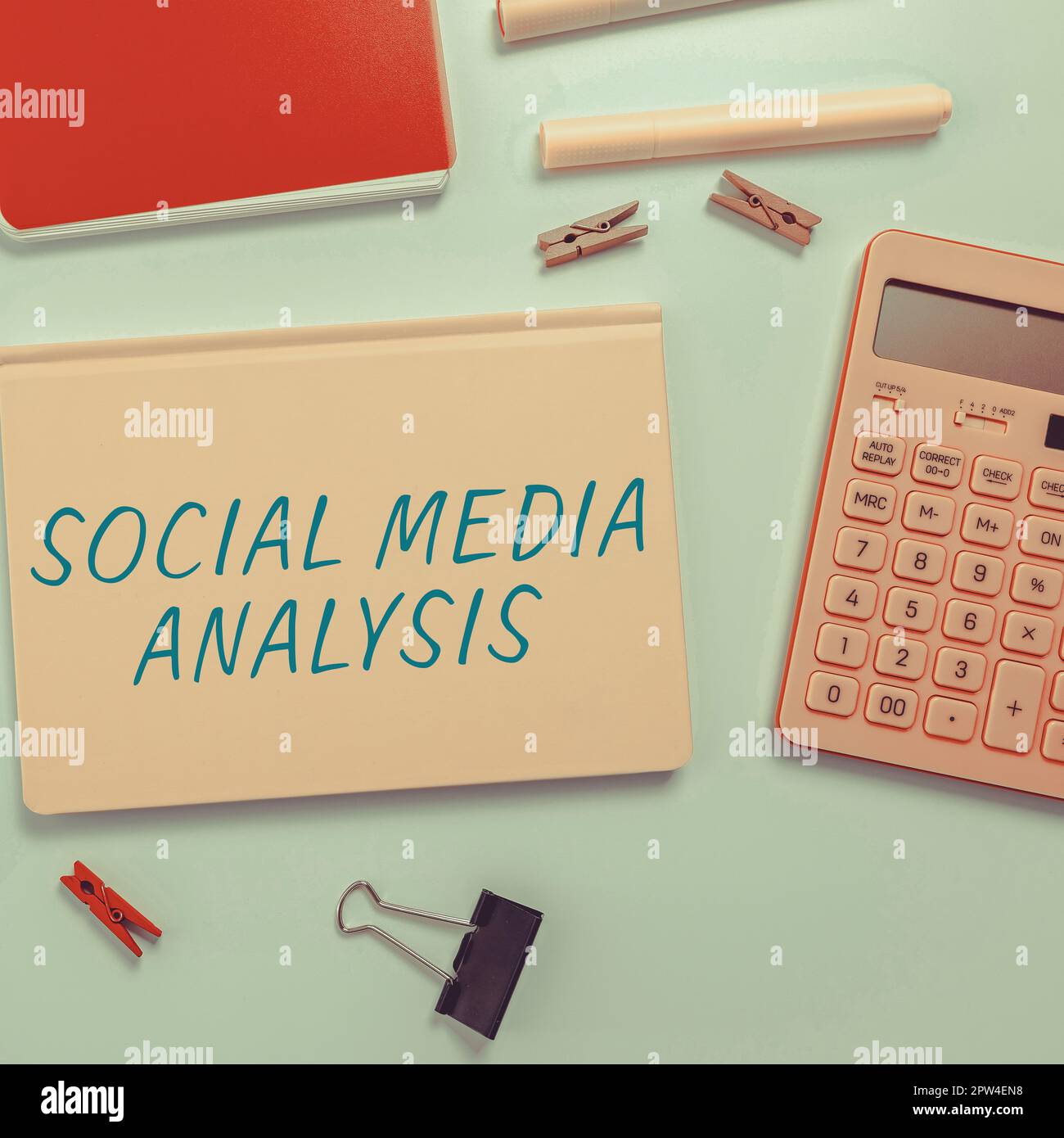 Handwriting text Social Media Analysis, Business showcase collecting ...