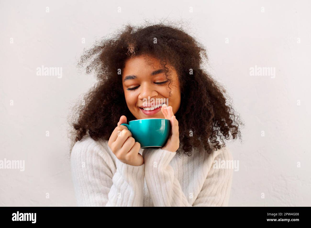 African lady in winter hi-res stock photography and images - Alamy