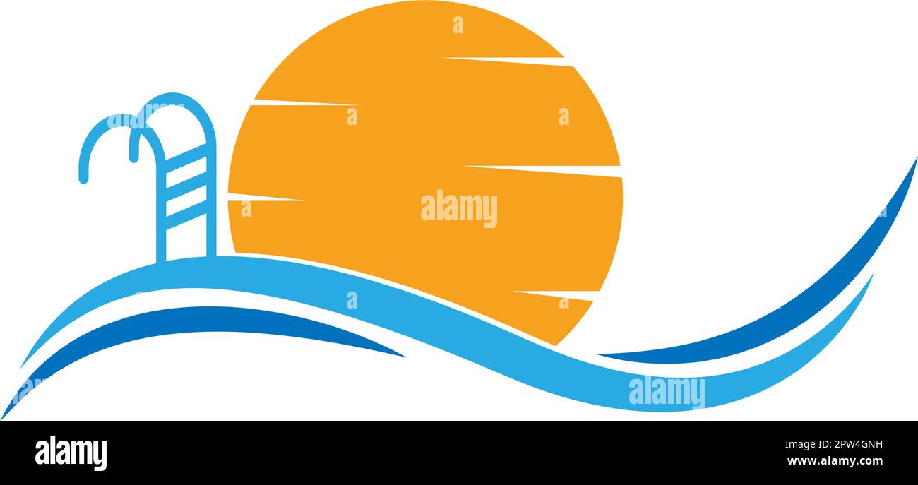 Pools icon logo design Stock Vector Image & Art - Alamy