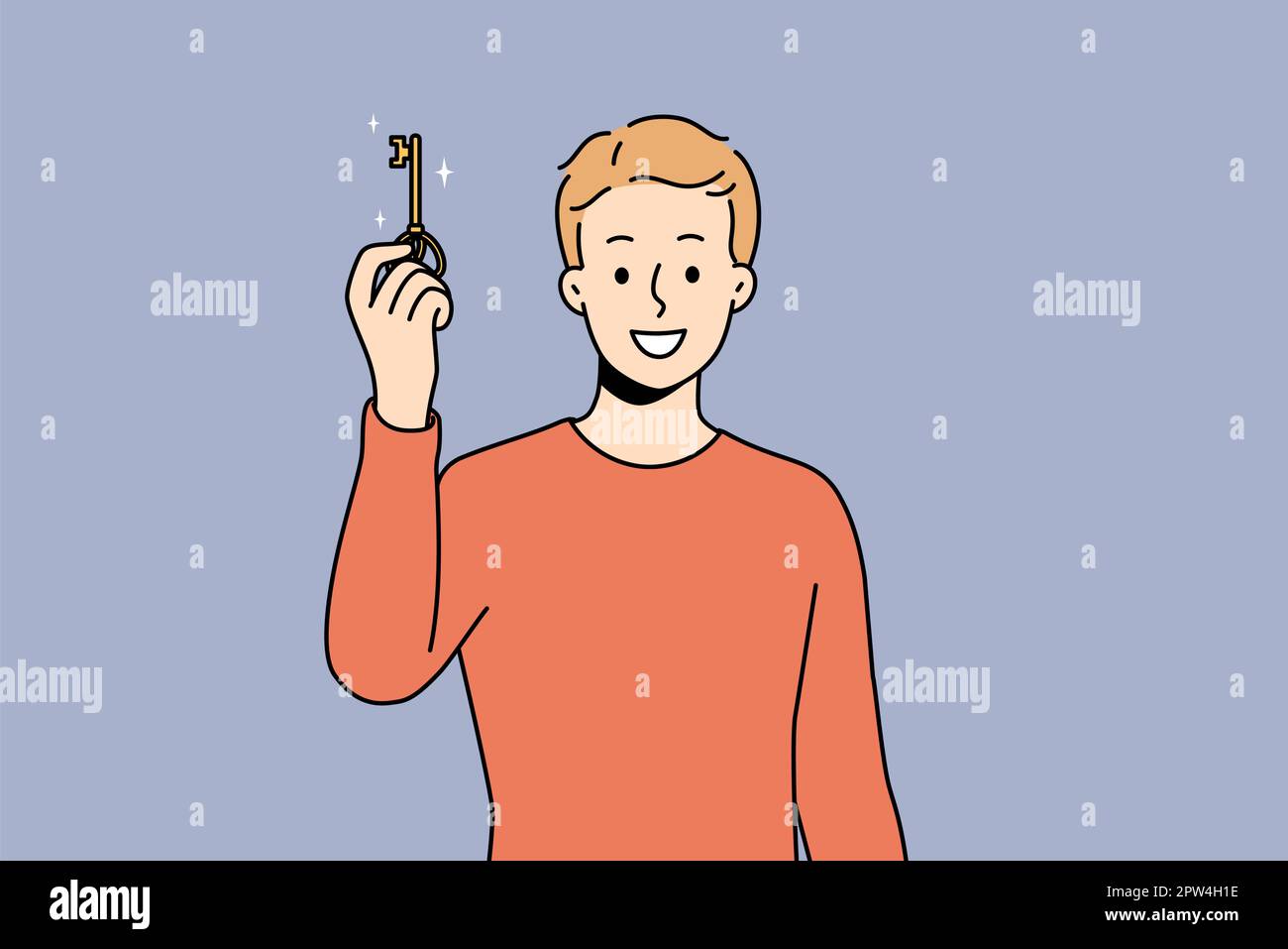 Moving house man holding Stock Vector Images - Alamy