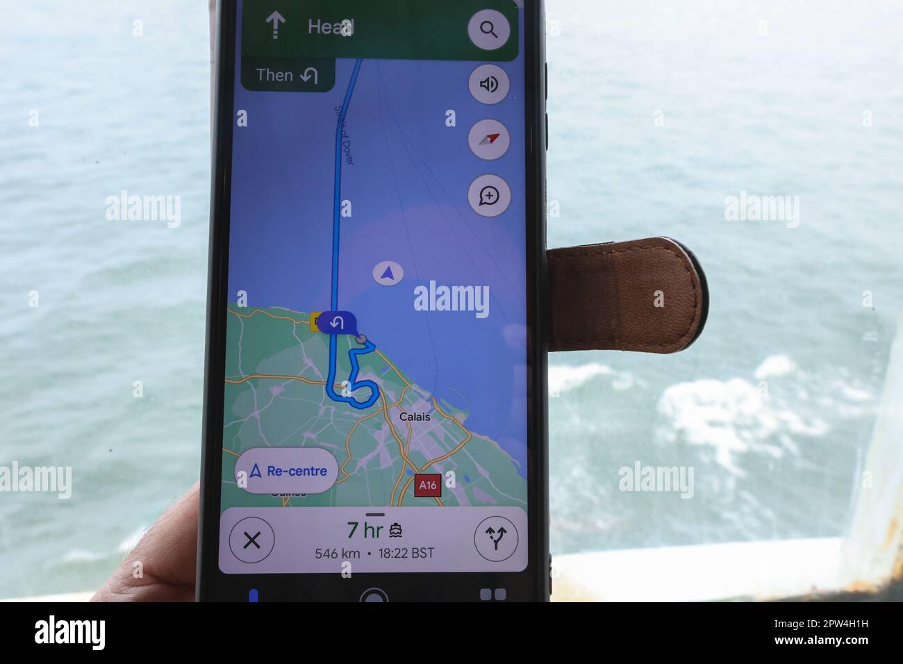 Map english channel crossing hi-res stock photography and images - Alamy