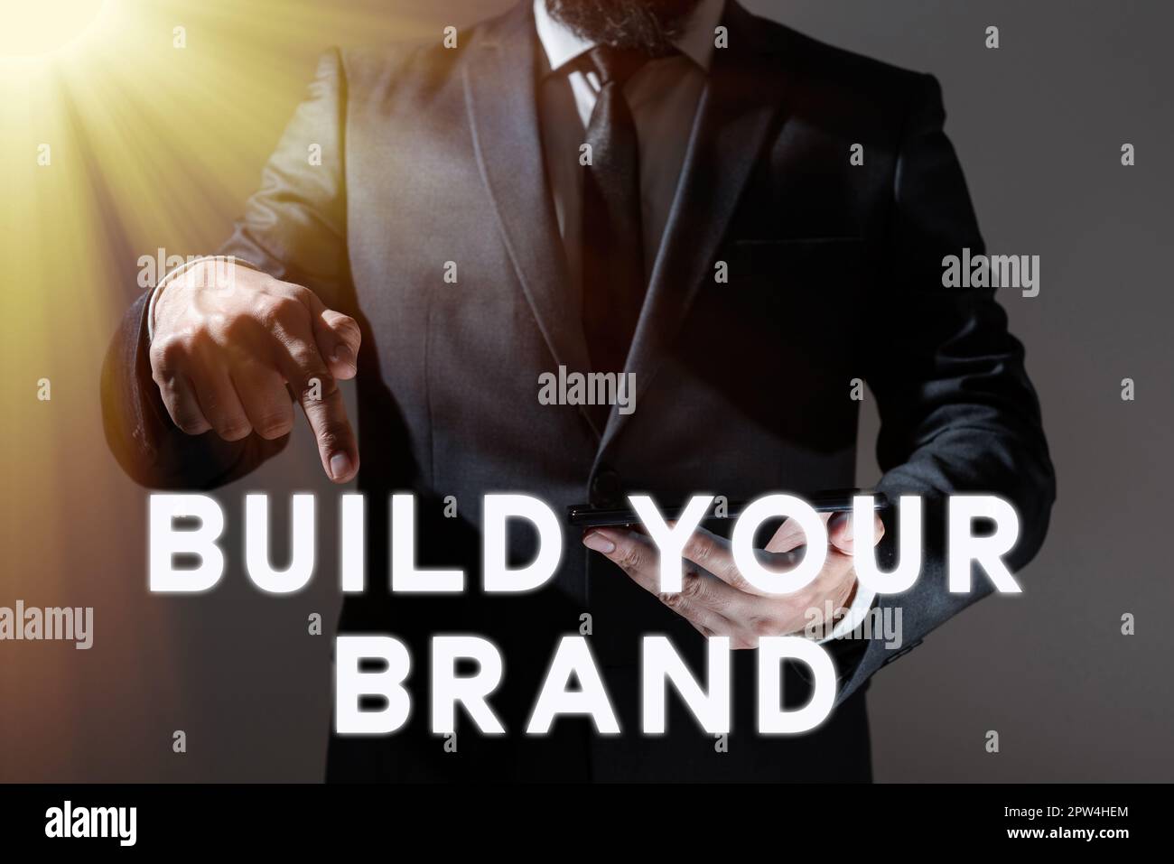Writing Displaying Text Build Your Brand Word Written On Make A