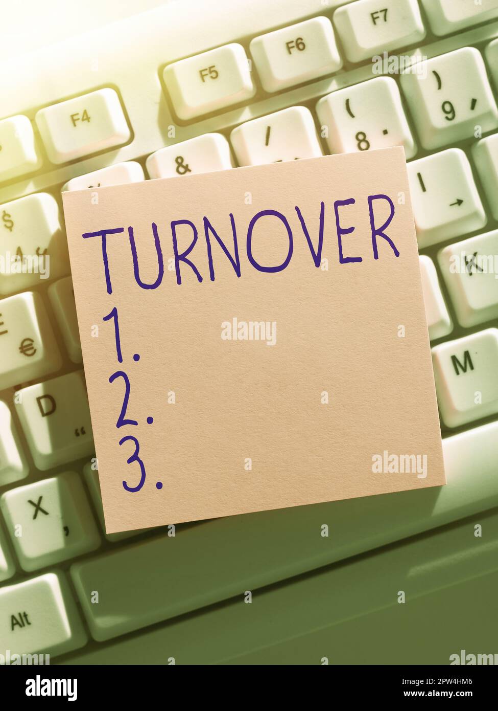 Text showing inspiration Turnover, Word for the percentage of workers ...