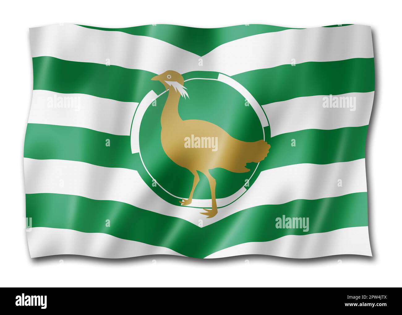 Wiltshire County flag, United Kingdom waving banner collection. 3D ...