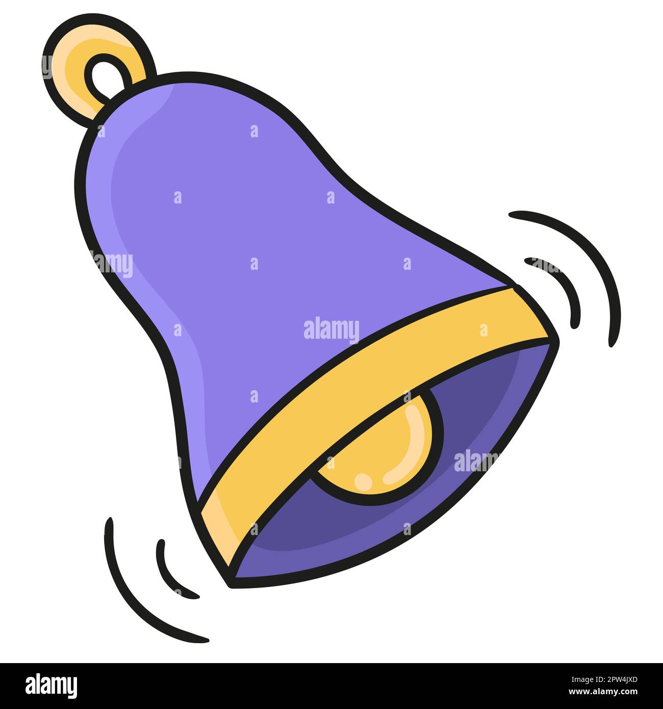 the bell is ringing. doodle icon image Stock Vector Image & Art - Alamy