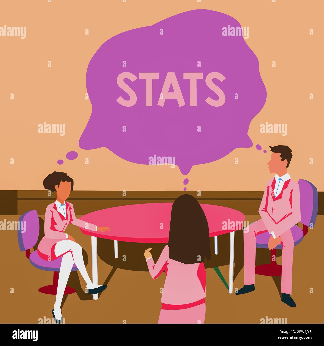 Conceptual Caption Stats Internet Concept Practice Or Science Of Collecting And Analysing