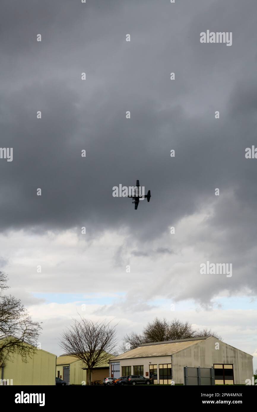 A C-130H Hercules Aircraft of the 336th Squadron, Air Mobility Command ...