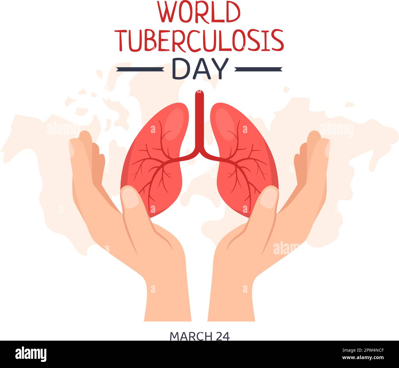 World Tuberculosis Day on March 24 Illustration with Pictures of the ...