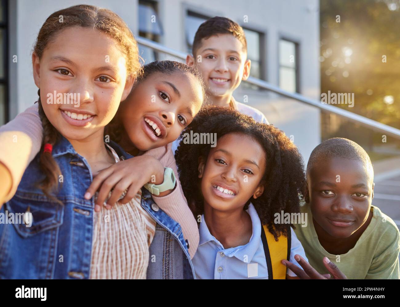 Smiling Diverse Children