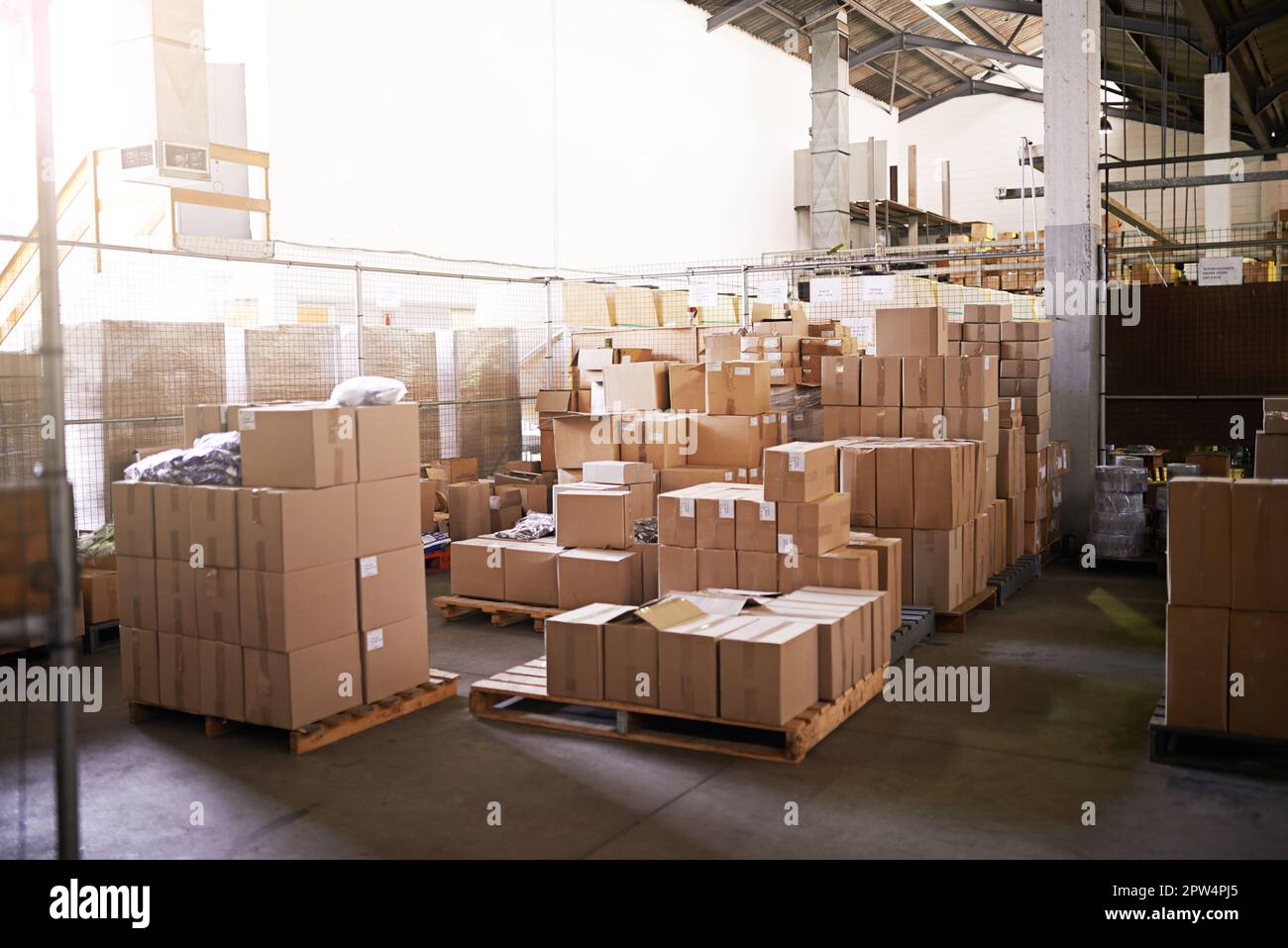 All this needs to go today. the inside of a large distribution ...