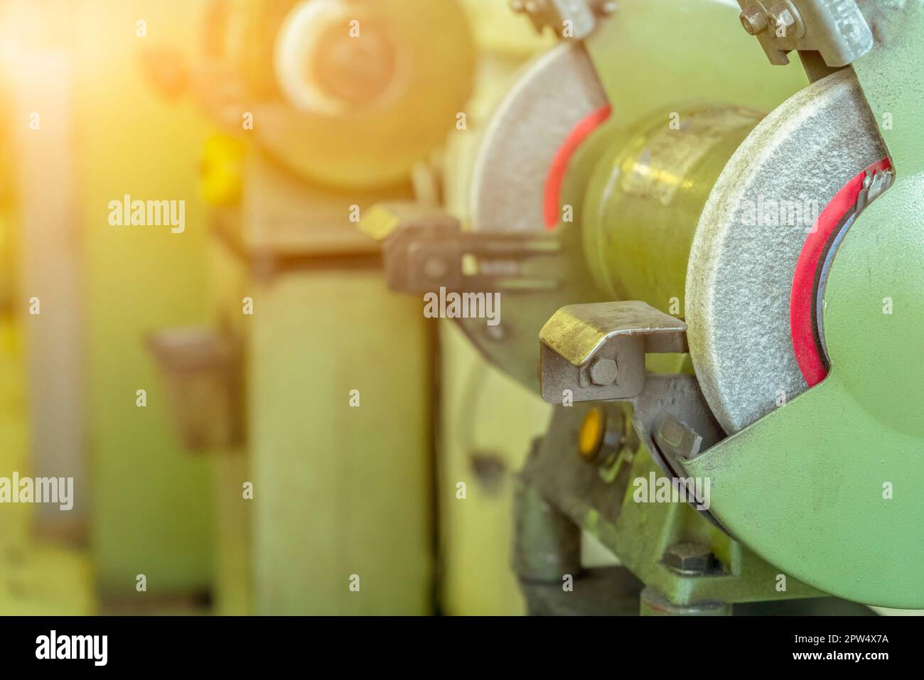 Grinding machine in factory on the mold shop Stock Photo - Alamy