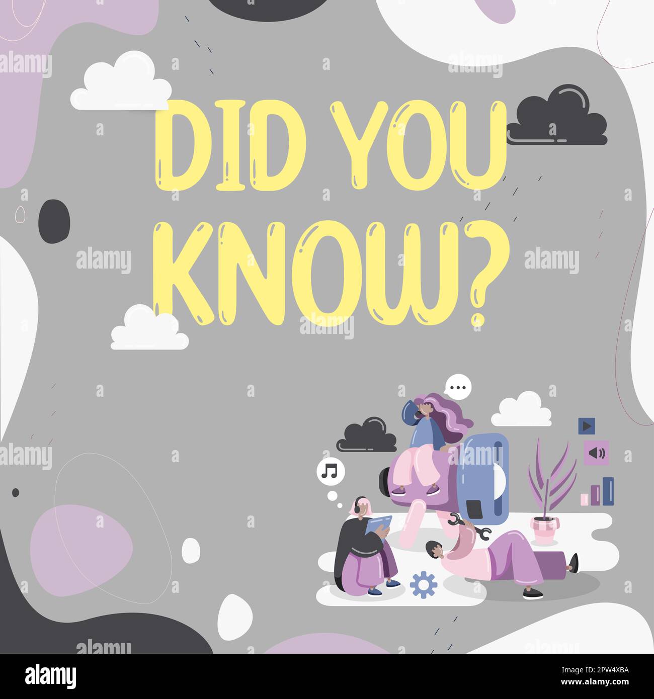 Text showing inspiration Did You Know, Business approach Fun Facts and ...