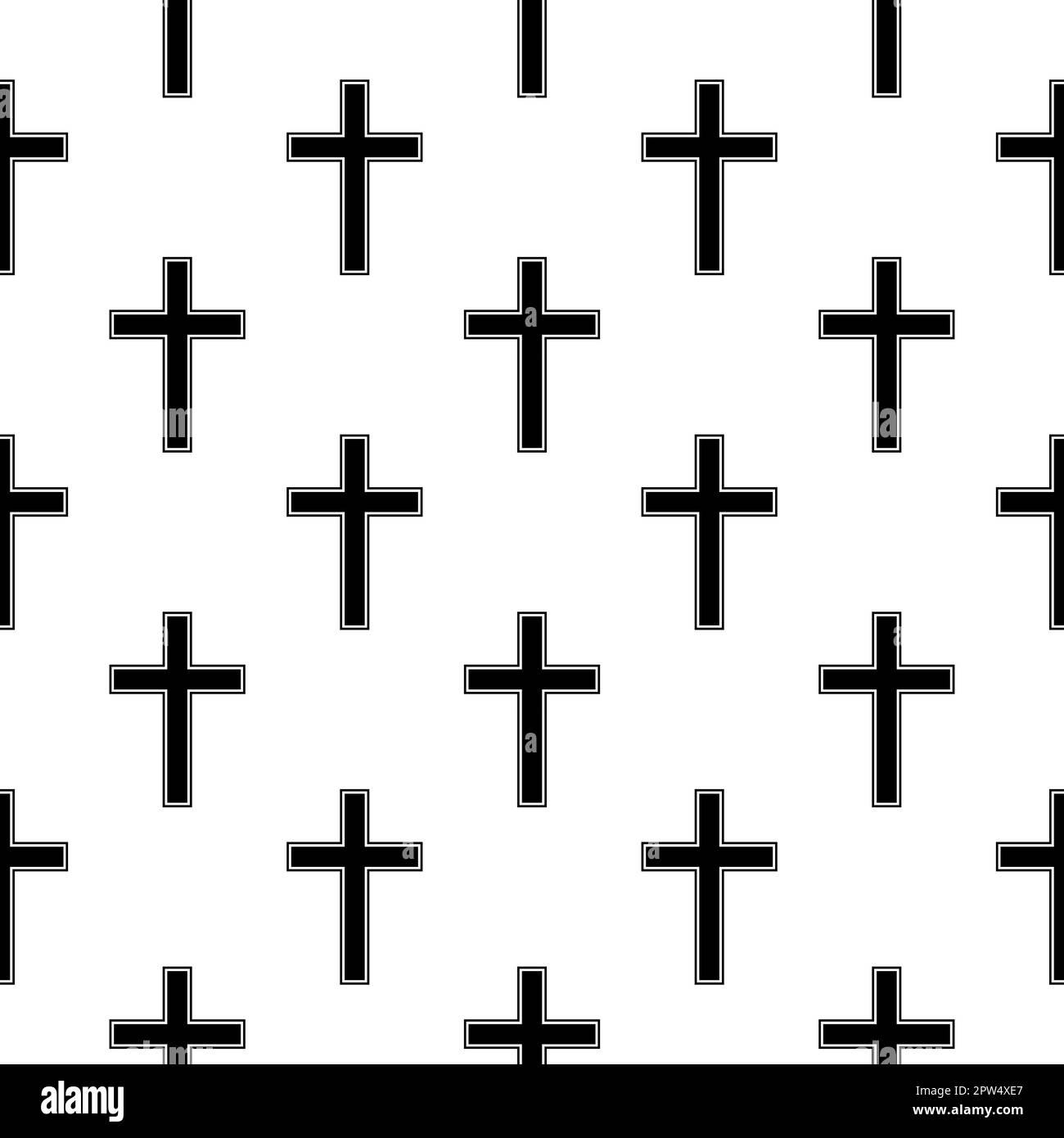 Seamless repeating pattern with a christian cross Stock Vector Image ...