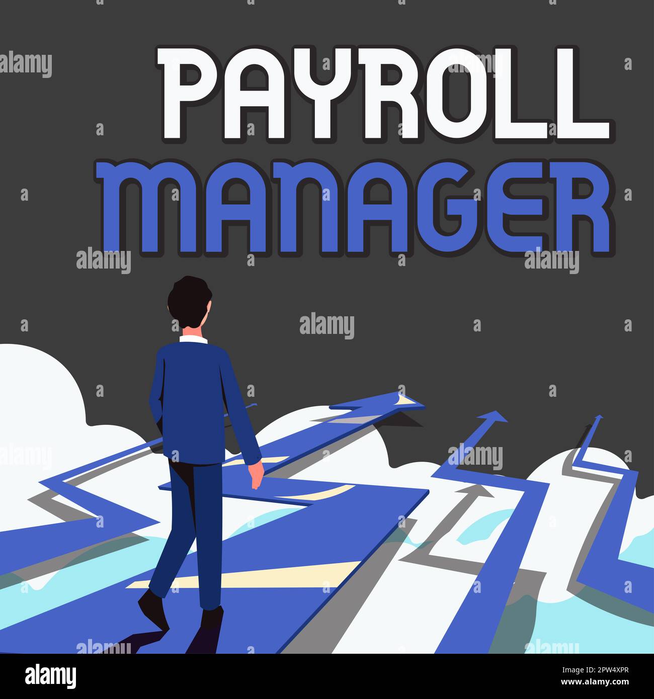 Text caption presenting Payroll Manager, Concept meaning Maintains ... Text caption presenting Payroll Manager, Concept meaning Maintains ...