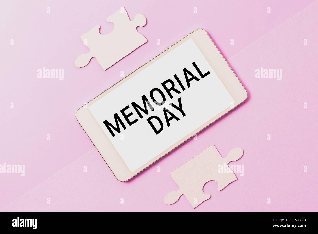 Hand writing sign Memorial Day, Word for To honor and remembering those ...
