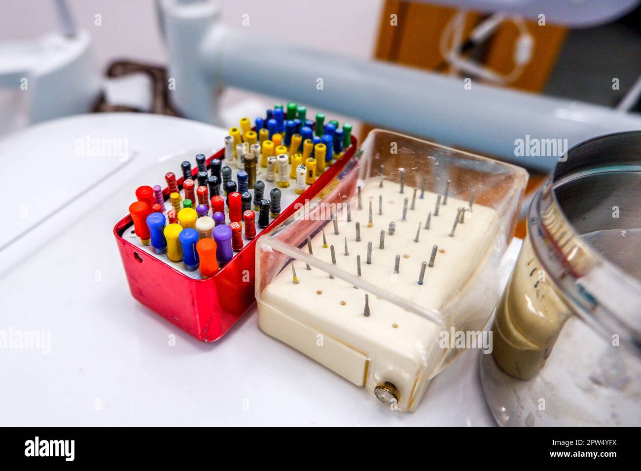 Various types of dental tools in the dentist room Stock Photo - Alamy