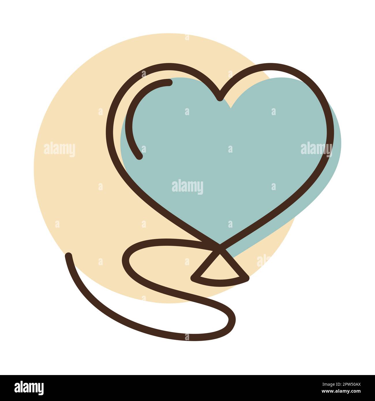 Red balloon in form Cut Out Stock Images & Pictures - Alamy