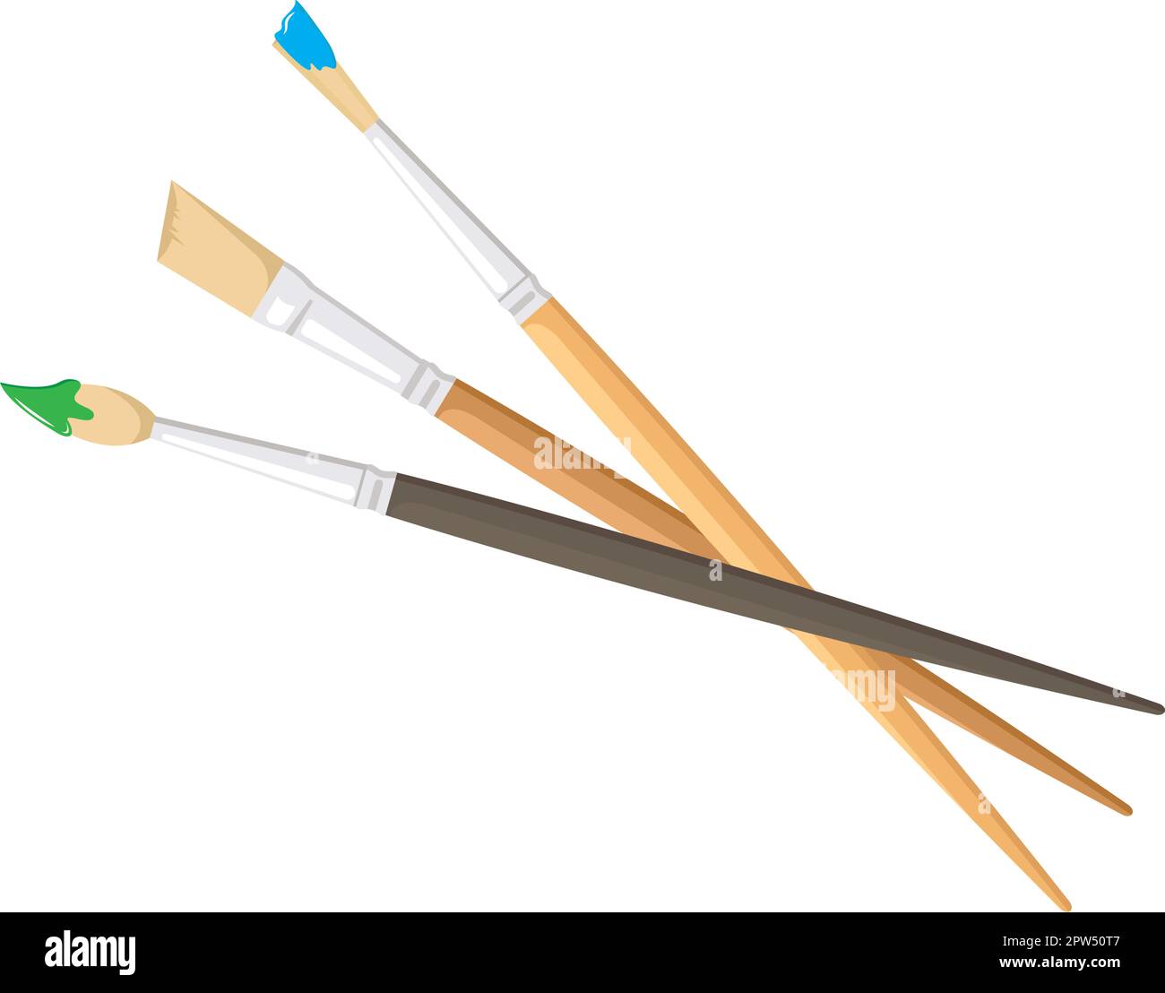 paint brush vector element design template Stock Vector Image & Art - Alamy