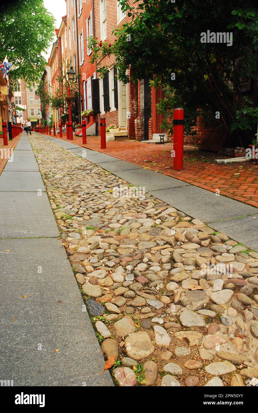 Elfreths Alley, said to be the oldest street in America, contains ...