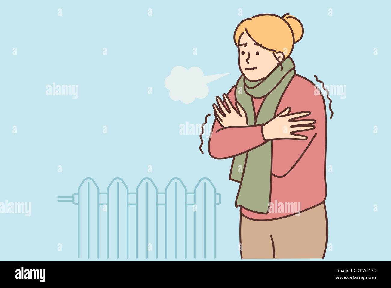 Feeling chilly Stock Vector Images - Alamy