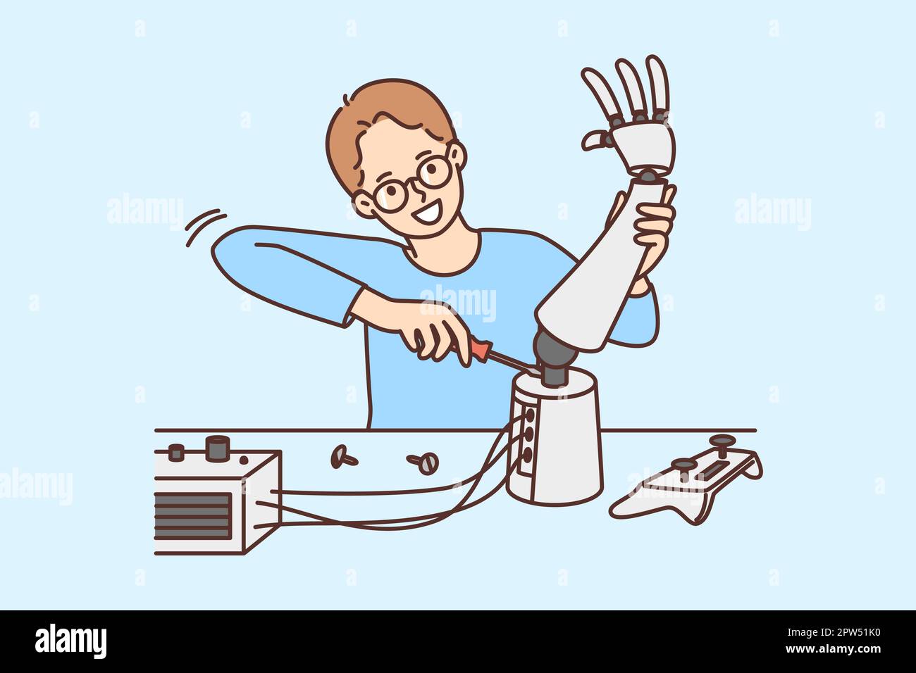 Lab robotics Stock Vector Images - Alamy