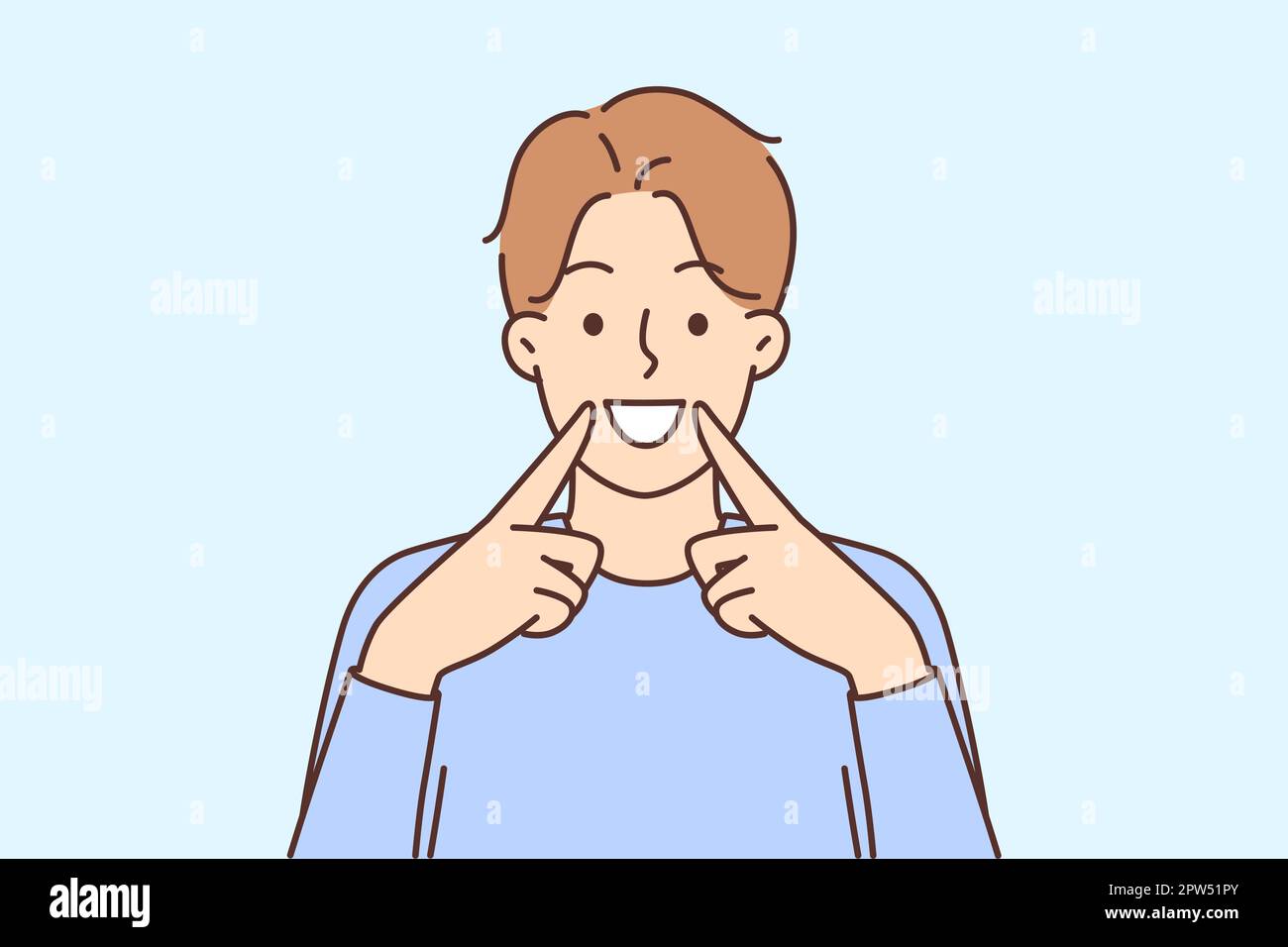 Show your teeth Stock Vector Images - Alamy