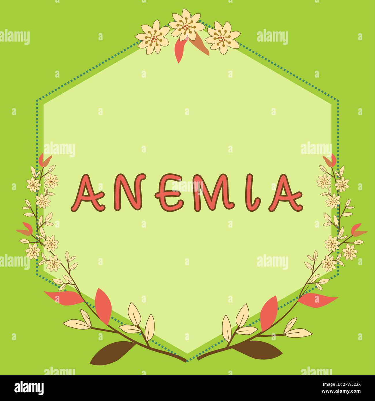 Text caption presenting Anemia, Business concept condition where there ...