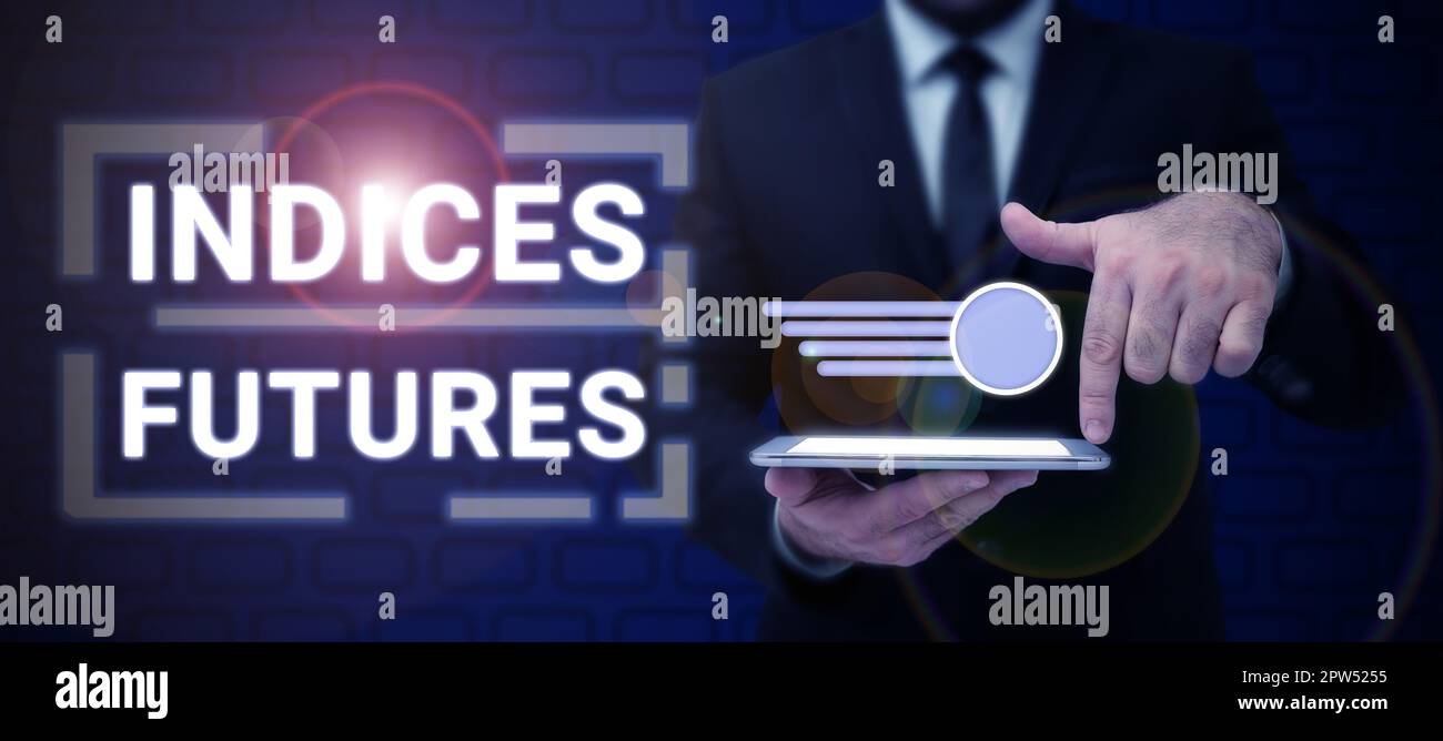 Writing displaying text Indices Futures, Business approach cashsettled ...