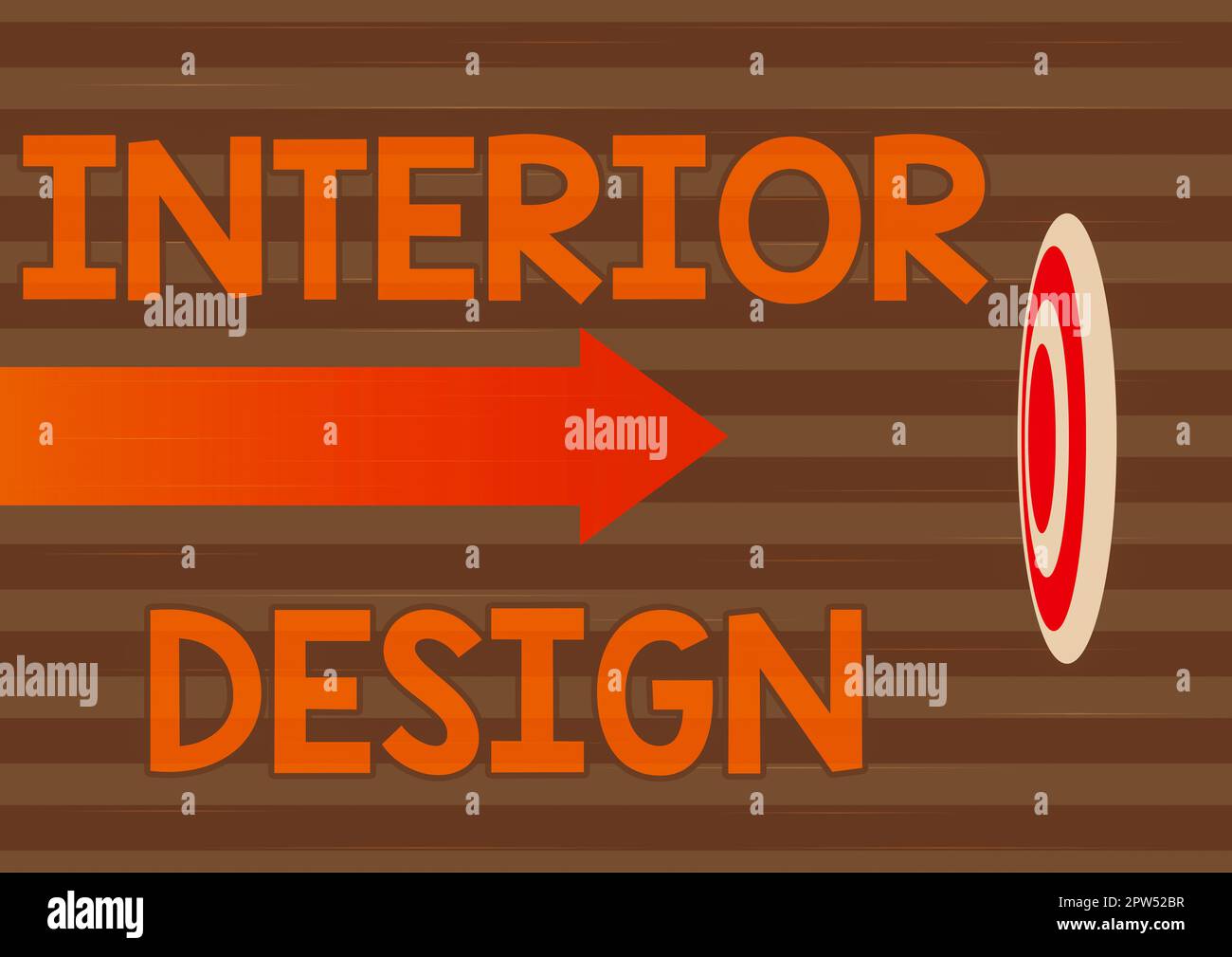 Text sign showing Interior Design, Word Written on the art of designing ...
